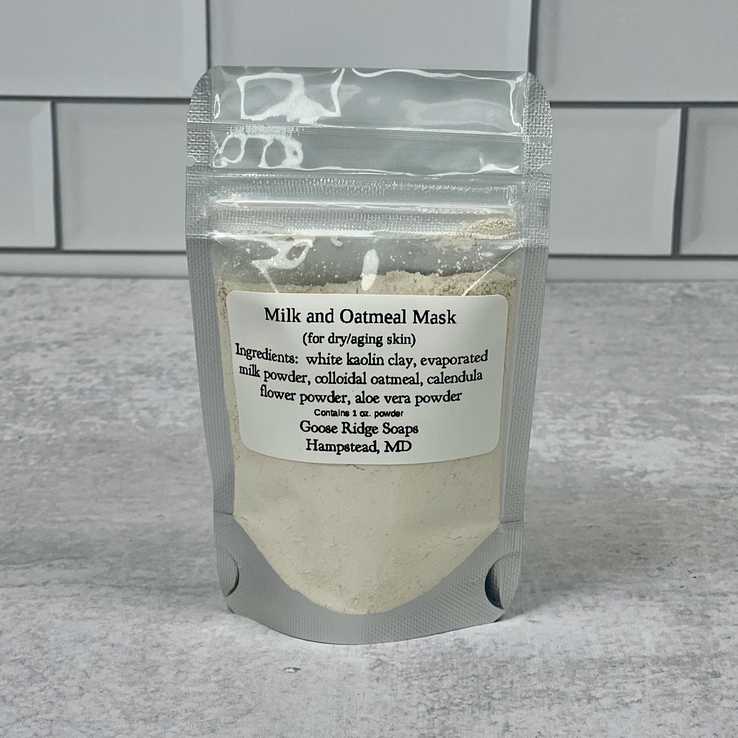 Milk and Oatmeal Facial Mask – Goose Ridge Soaps, LLC